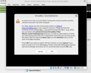 Cause(s) of “Guru Meditation” Error in Virtual Box and How to Fix It – FOSSGuides
