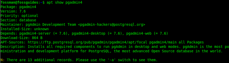 How To Install pgAdmin 4 in Linux Mint – FOSSGuides