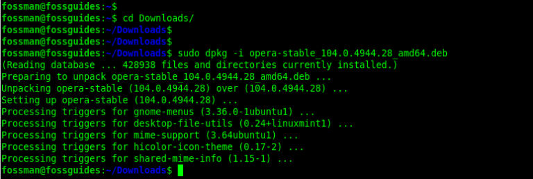 How To Install Opera Web Browser In Debian Ubuntu And Linux Mint Fossguides